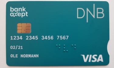 Punktskrift på bankkort gjør hverdagen litt enklere - DNB Nyheter